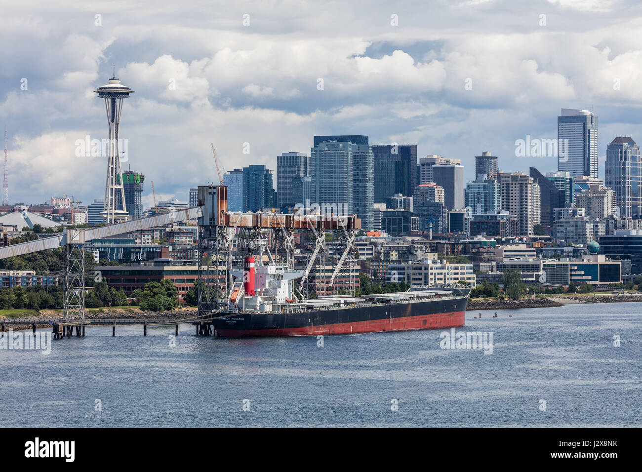 City of Seattle, Washington and its busy port Stock Photo - Alamy