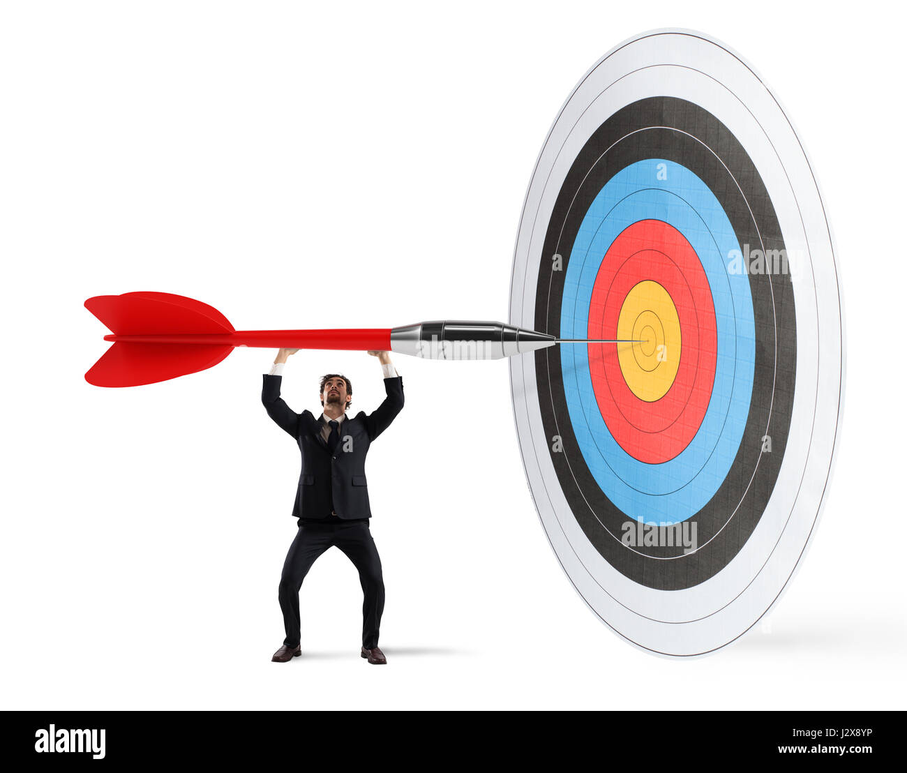 Competition goal aim success Cut Out Stock Images & Pictures - Alamy