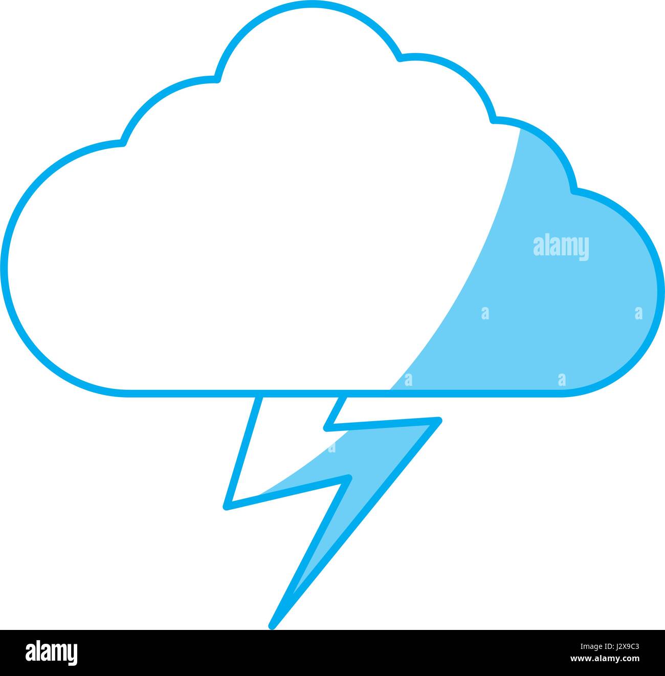 thunder and cloud icon Stock Vector Image & Art - Alamy