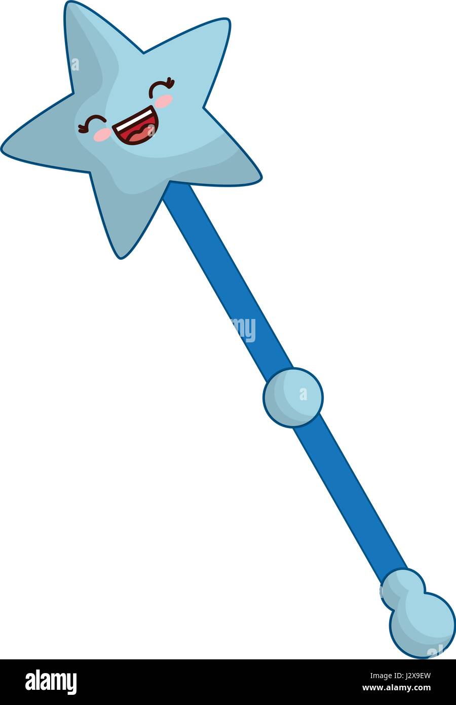 kawaii magic wand icon Stock Vector Image & Art - Alamy