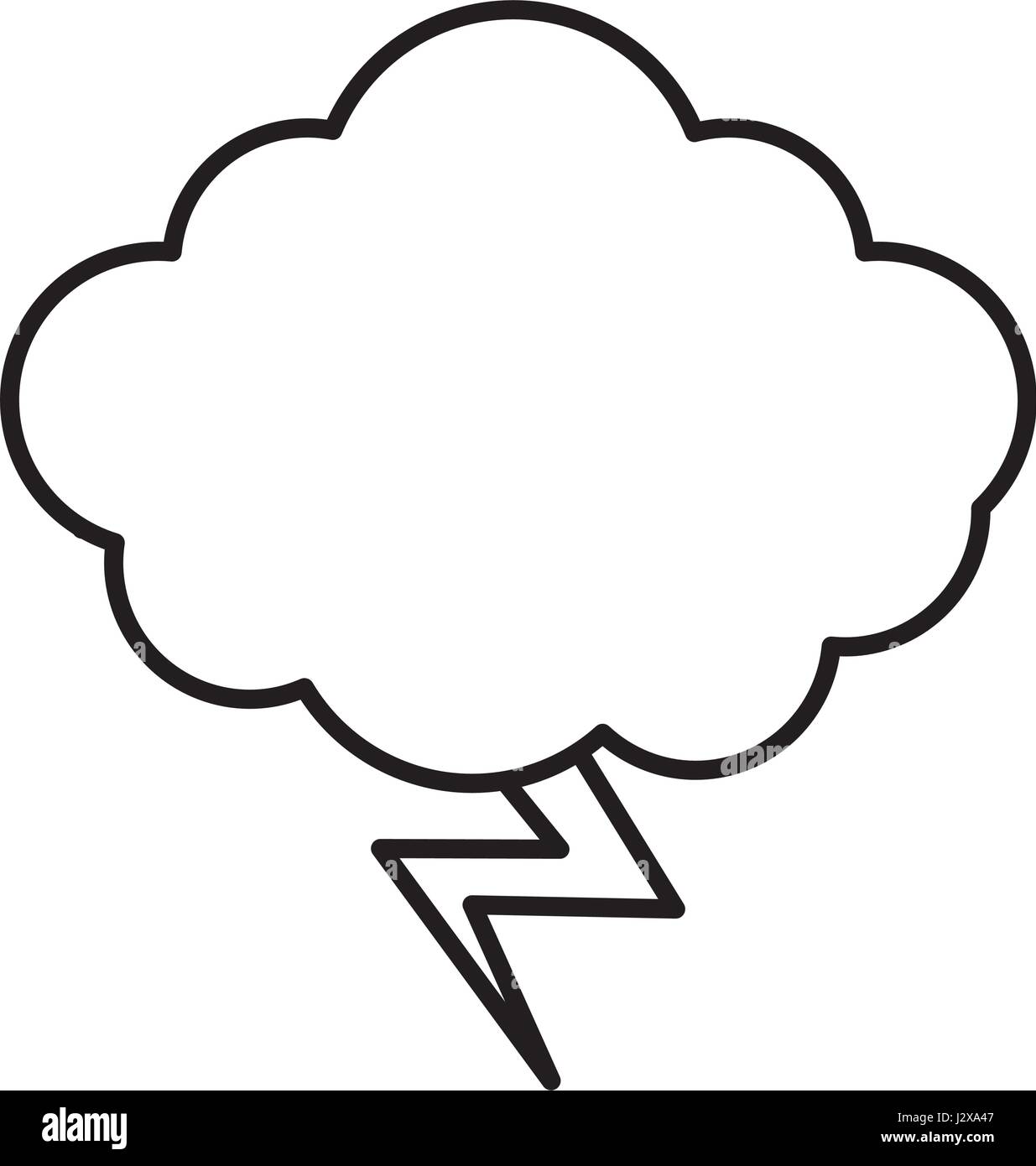cloud and thunder icon Stock Vector Image & Art - Alamy