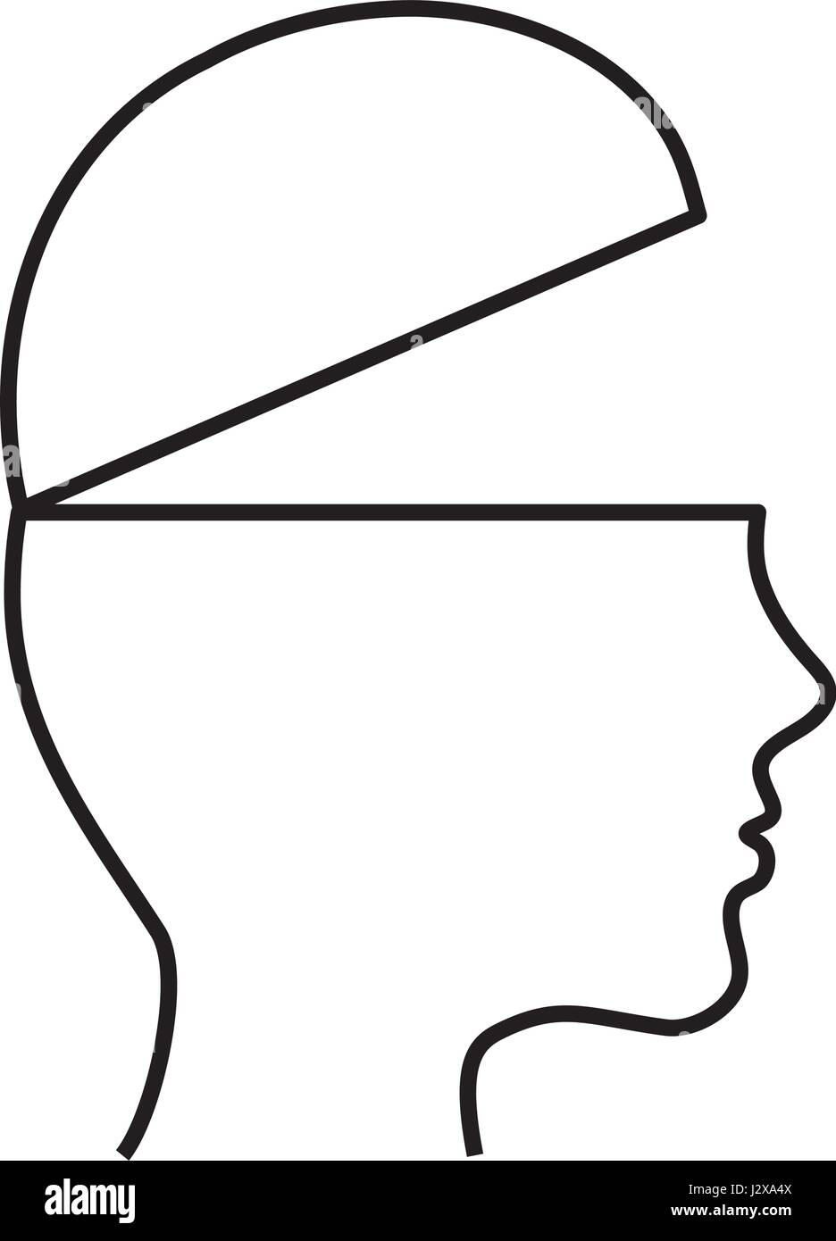head profile icon Stock Vector Image & Art - Alamy