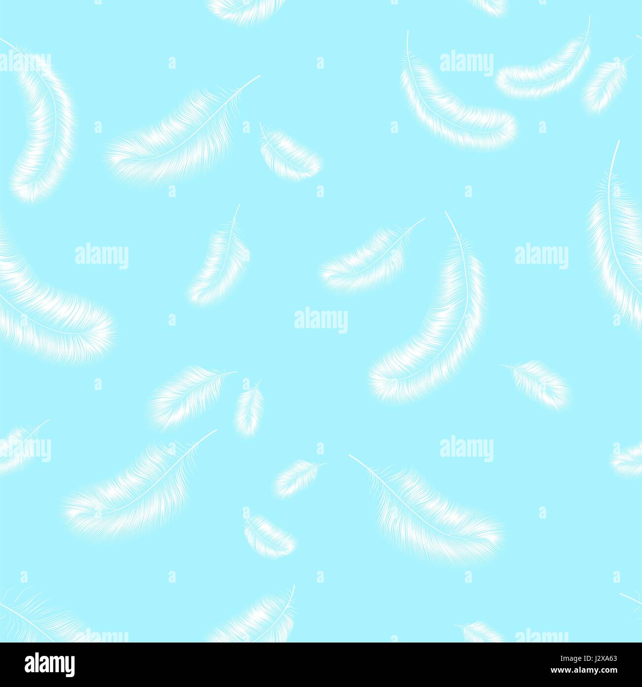 Feathers falling sky Stock Vector Images - Alamy