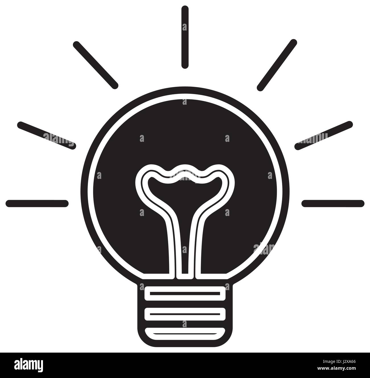 bulb light icon Stock Vector Image & Art - Alamy