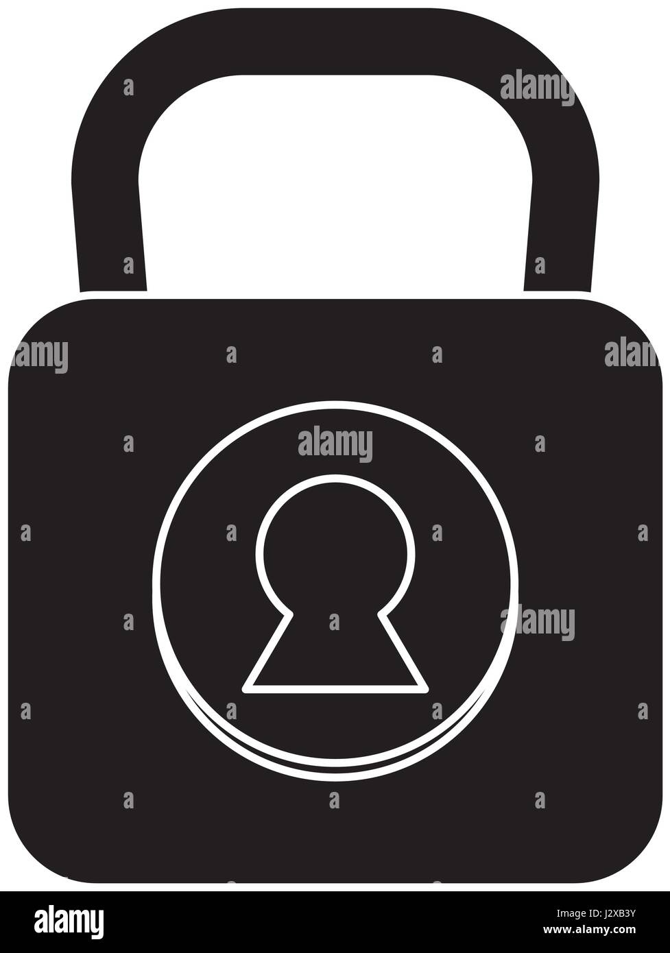 security padlock icon Stock Vector Image & Art - Alamy