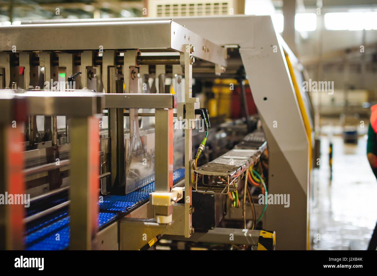 Beer production line. Equipment for the staged production and bottling ...