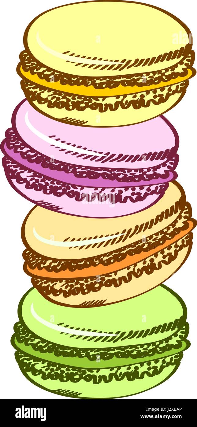 Macaron Stock Vector Images - Alamy