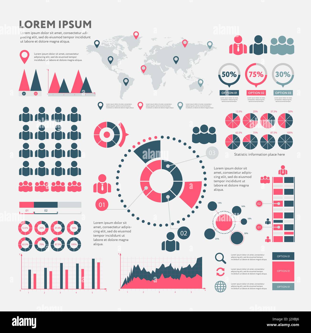 Big set of infographics elements. EPS10. Vector Stock Vector Image ...