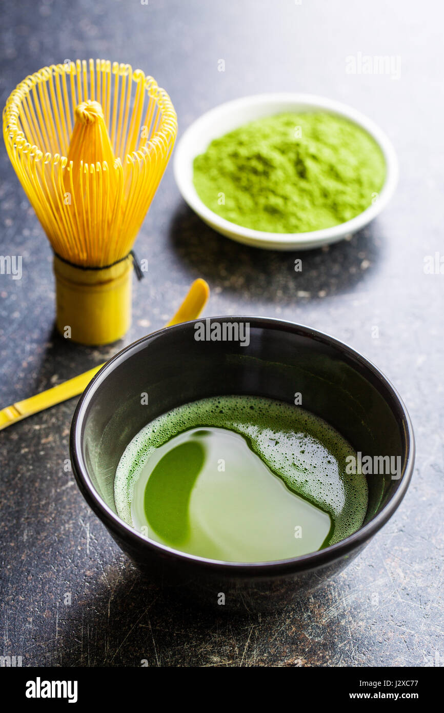 Matcha tea bamboo whisk hi-res stock photography and images - Alamy
