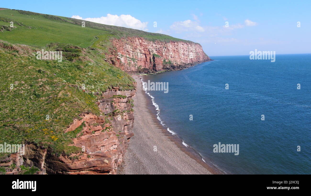 Fleswick Bay, St Bees Head, Cumbria, United Kingdom Stock Photo - Alamy