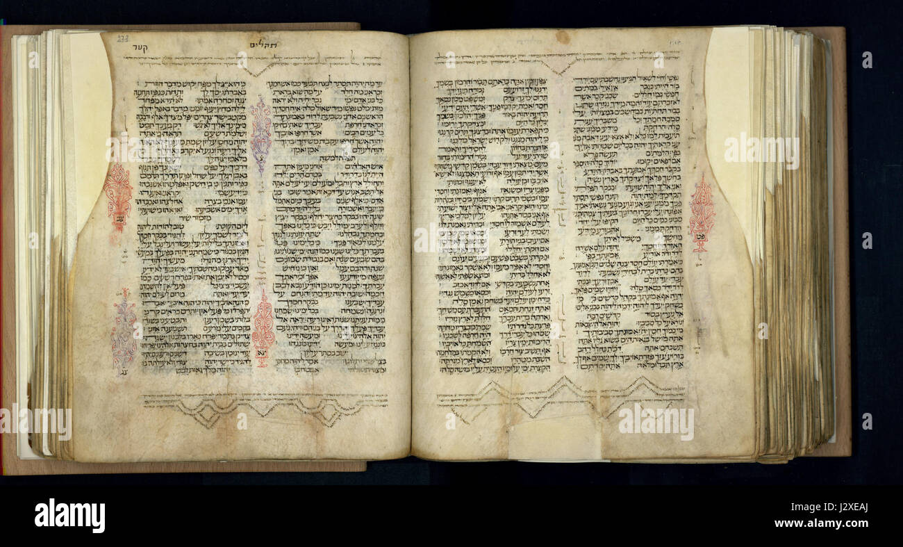 This image shows a historical Bible from the year 1300, showcasing its ...