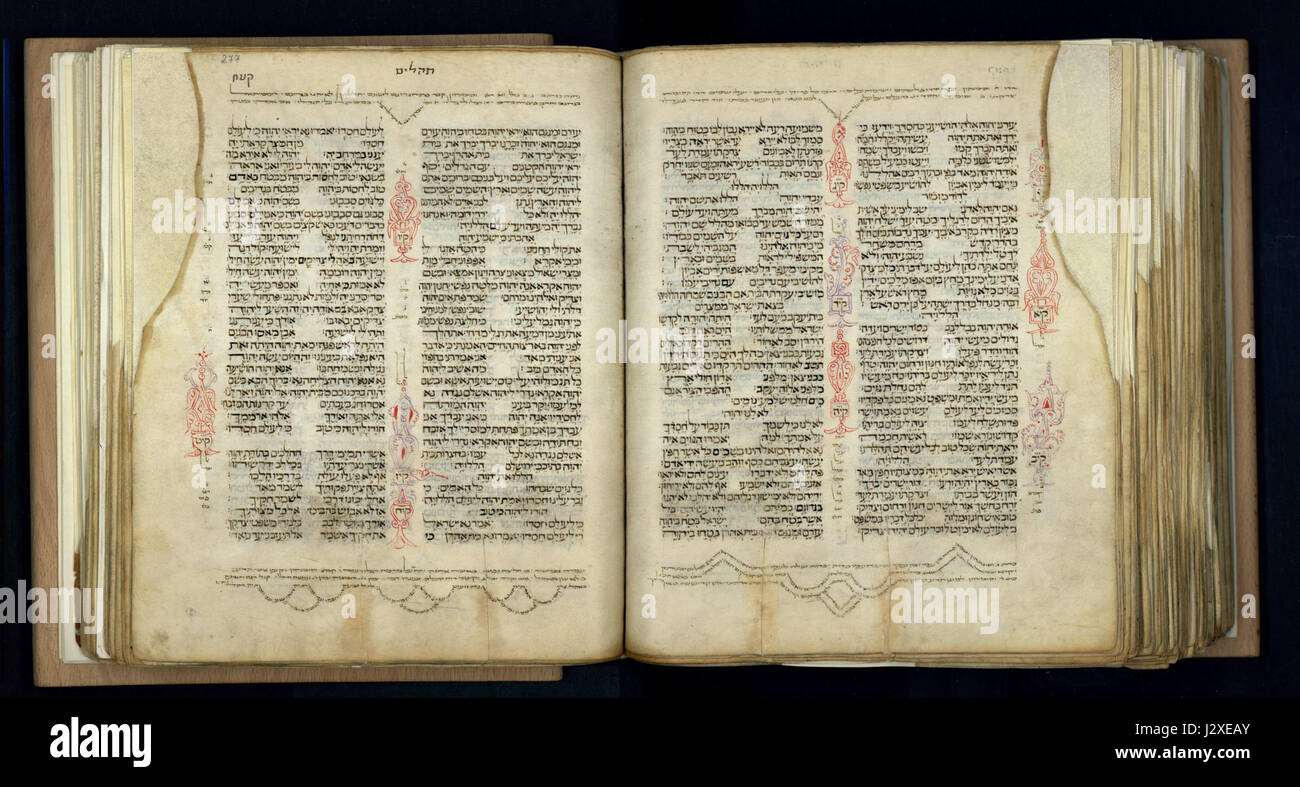 This Bible, dating from 1300, is a rare medieval manuscript that ...