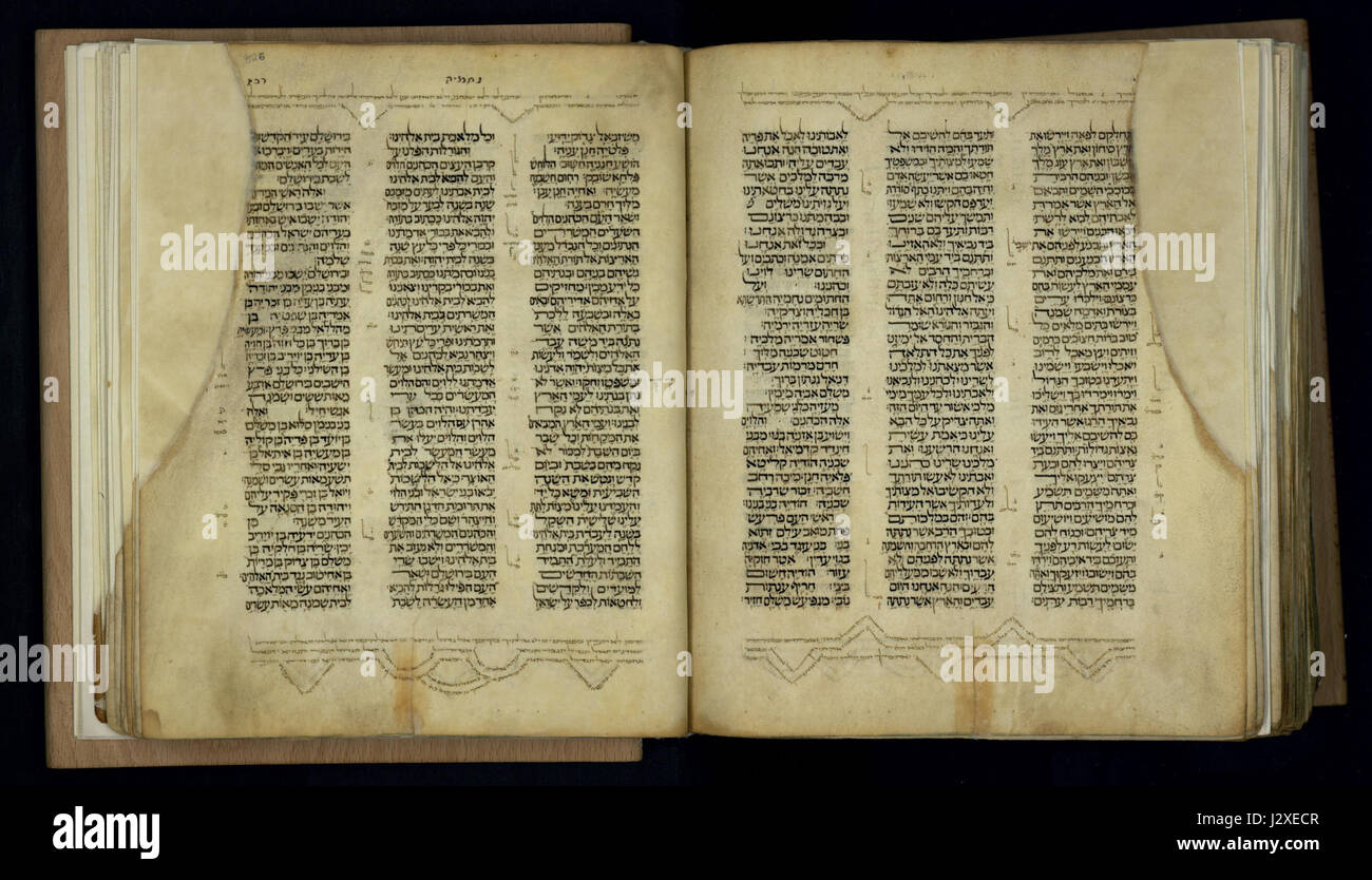 A Bible dating back to the year 1300, showcasing religious texts from ...