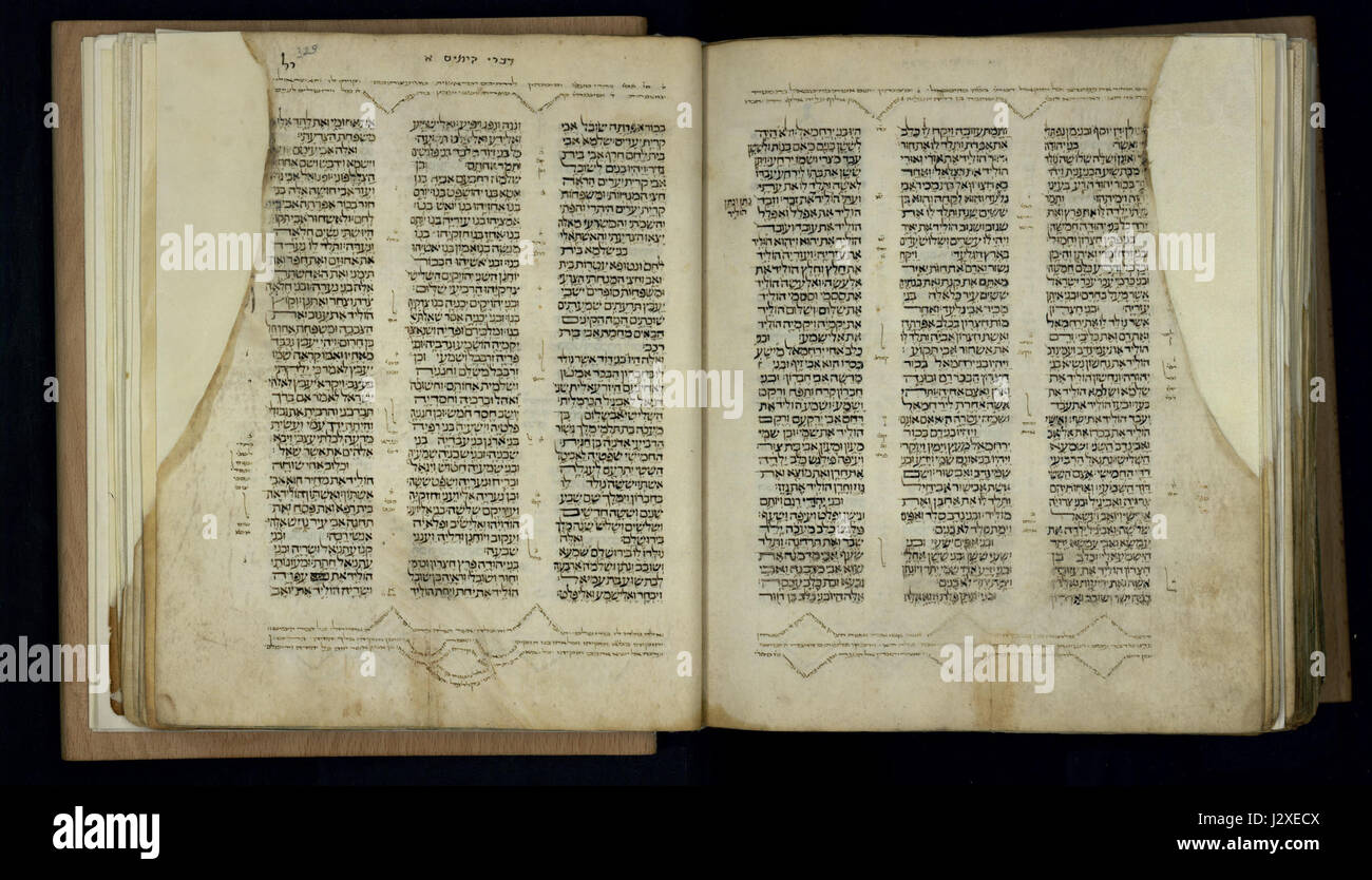 This Bible, dating from the year 1300, represents an important artifact ...