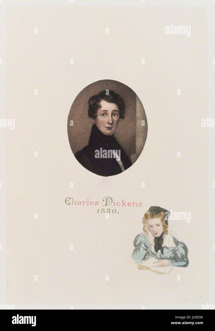 This portrait of Charles Dickens, taken in 1830, represents one of the ...