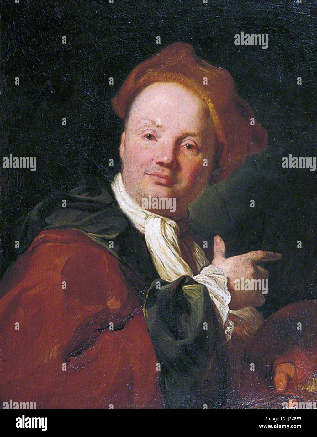 This portrait of Antonio Marini, painted by the artist himself ...