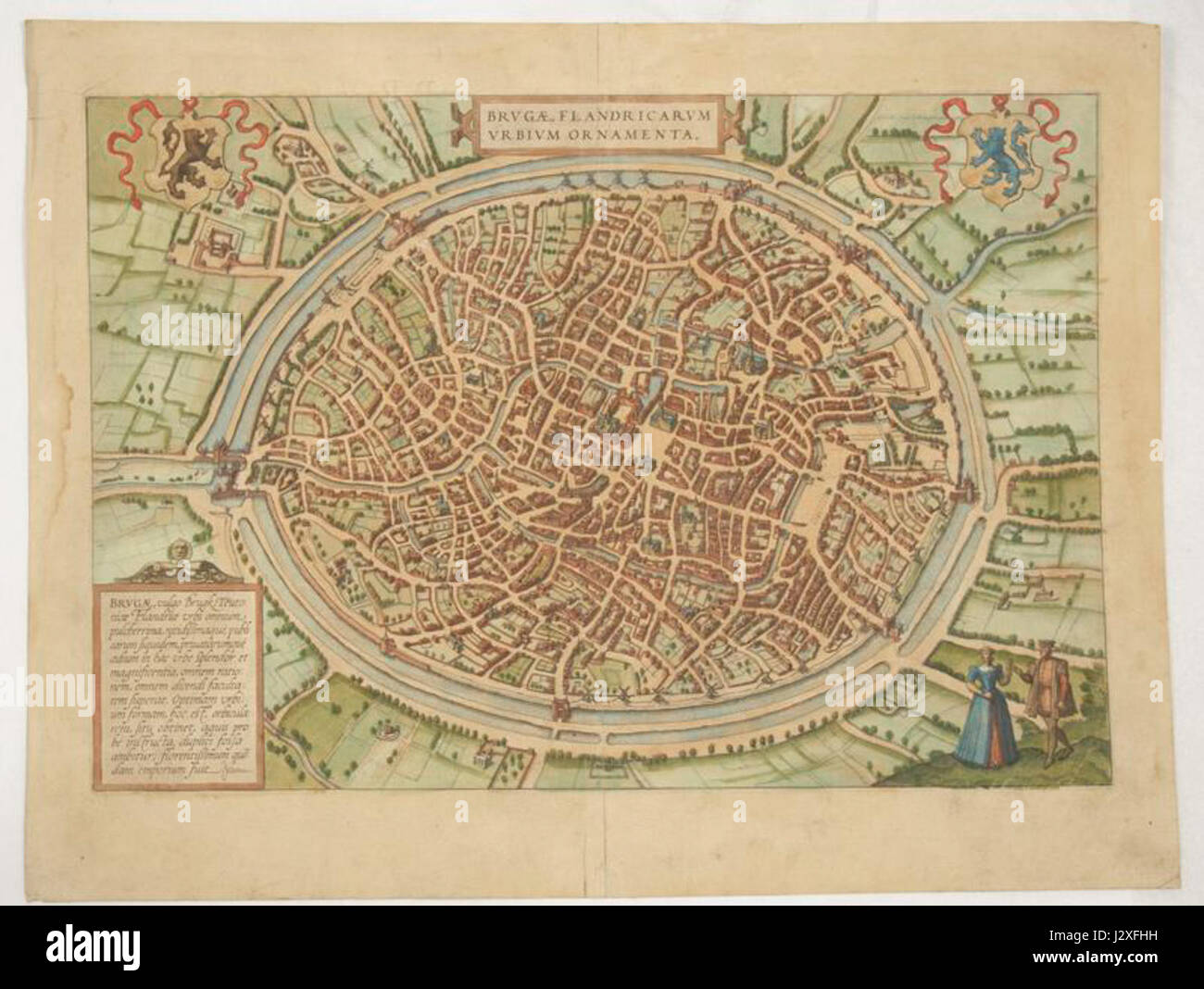 Bruges map hi-res stock photography and images - Alamy