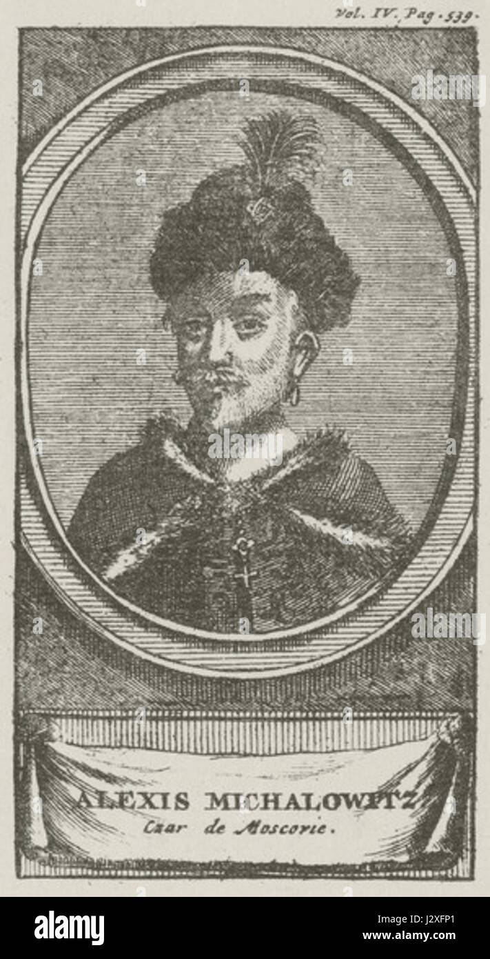 Alexis I of Russia - engraving 02 Stock Photo - Alamy