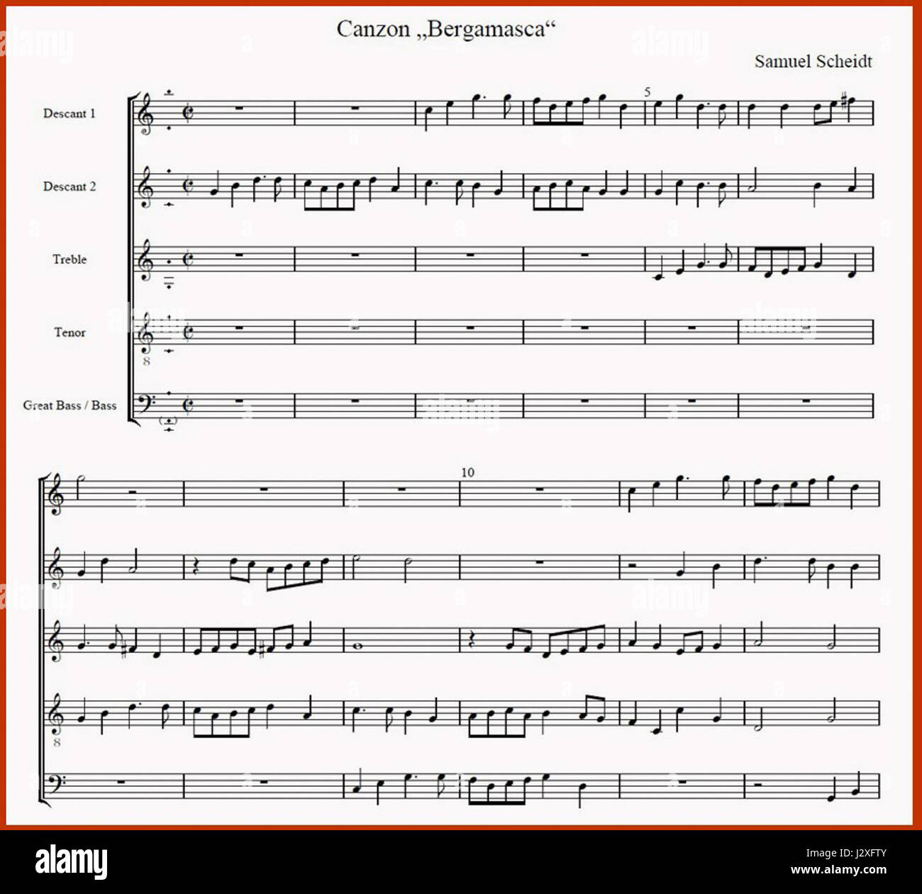 Bergamasca is a musical piece by Samuel Scheidt, a Baroque composer ...