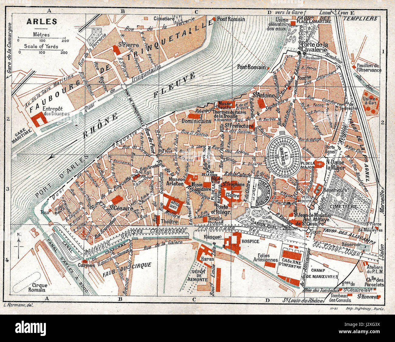 Arles historic drawing hi-res stock photography and images - Alamy