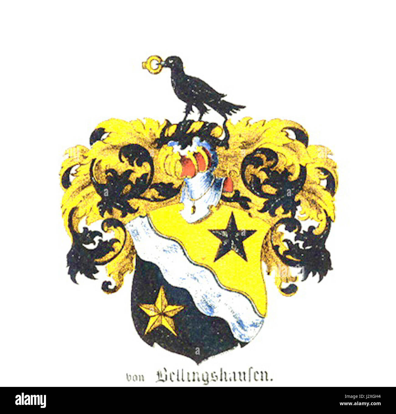 The 'Wappen' refers to the coat of arms of Fabian Gottlieb von ...