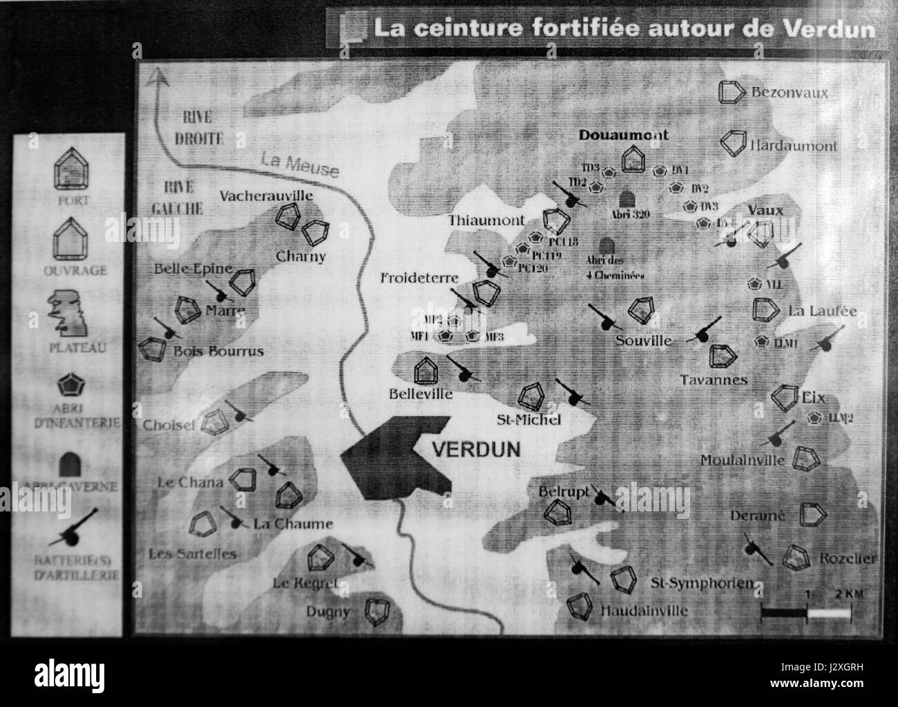 Map of verdun hi-res stock photography and images - Alamy