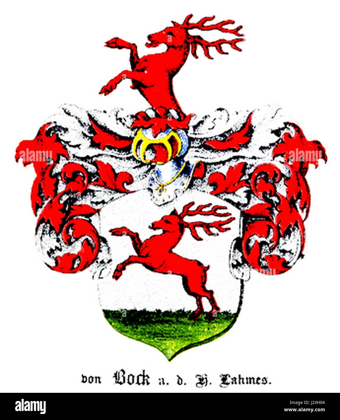 This title refers to the heraldic coat of arms of the Bock-Lahme family ...