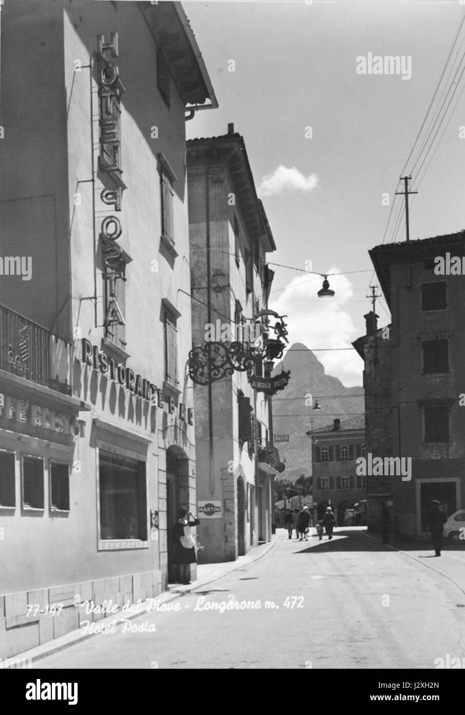 Hotel in alps Black and White Stock Photos & Images - Alamy