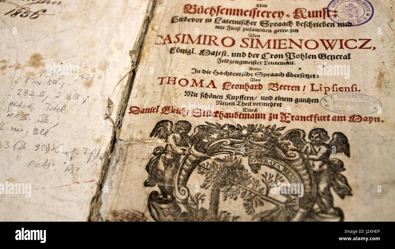 Artis Magnae Artilleriae german title Stock Photo - Alamy