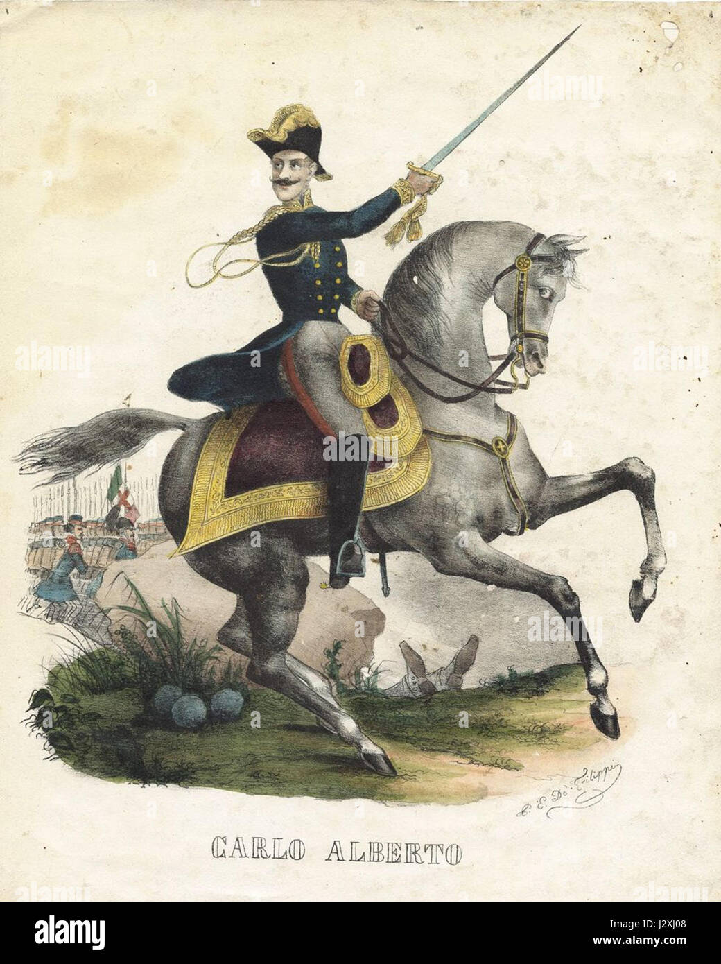 Carlo alberto painting hi-res stock photography and images - Alamy