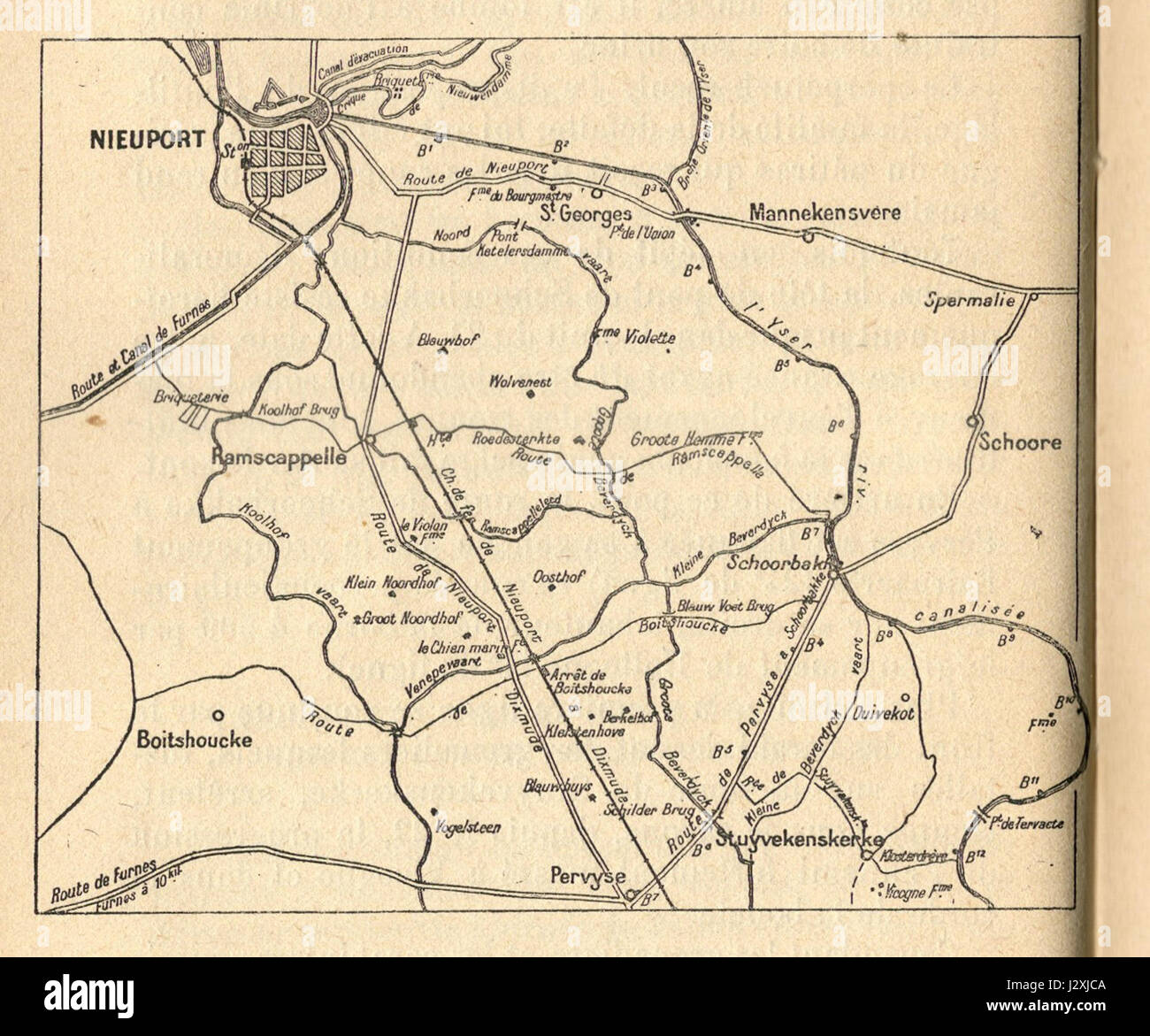 Trench map world war i map hi-res stock photography and images - Alamy