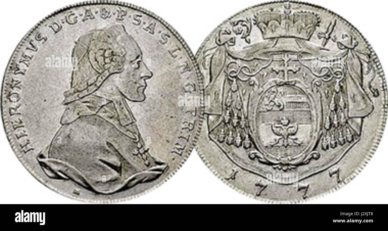The 1777 Salzburg Thaler is a silver coin minted in Austria during the ...