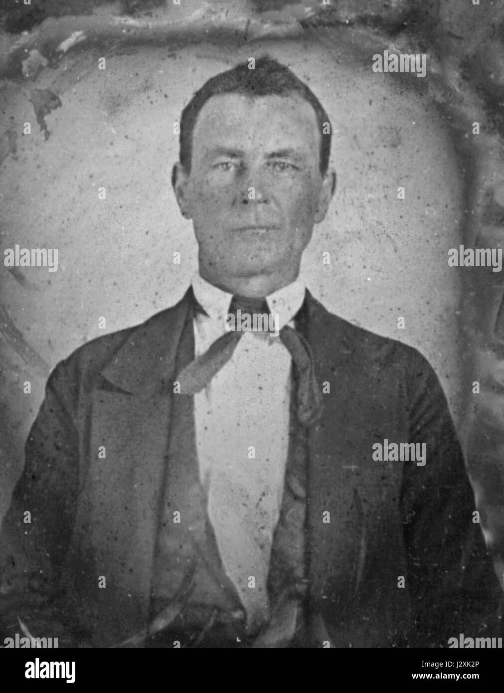 Champ Ferguson ambrotype c1850s Stock Photo - Alamy