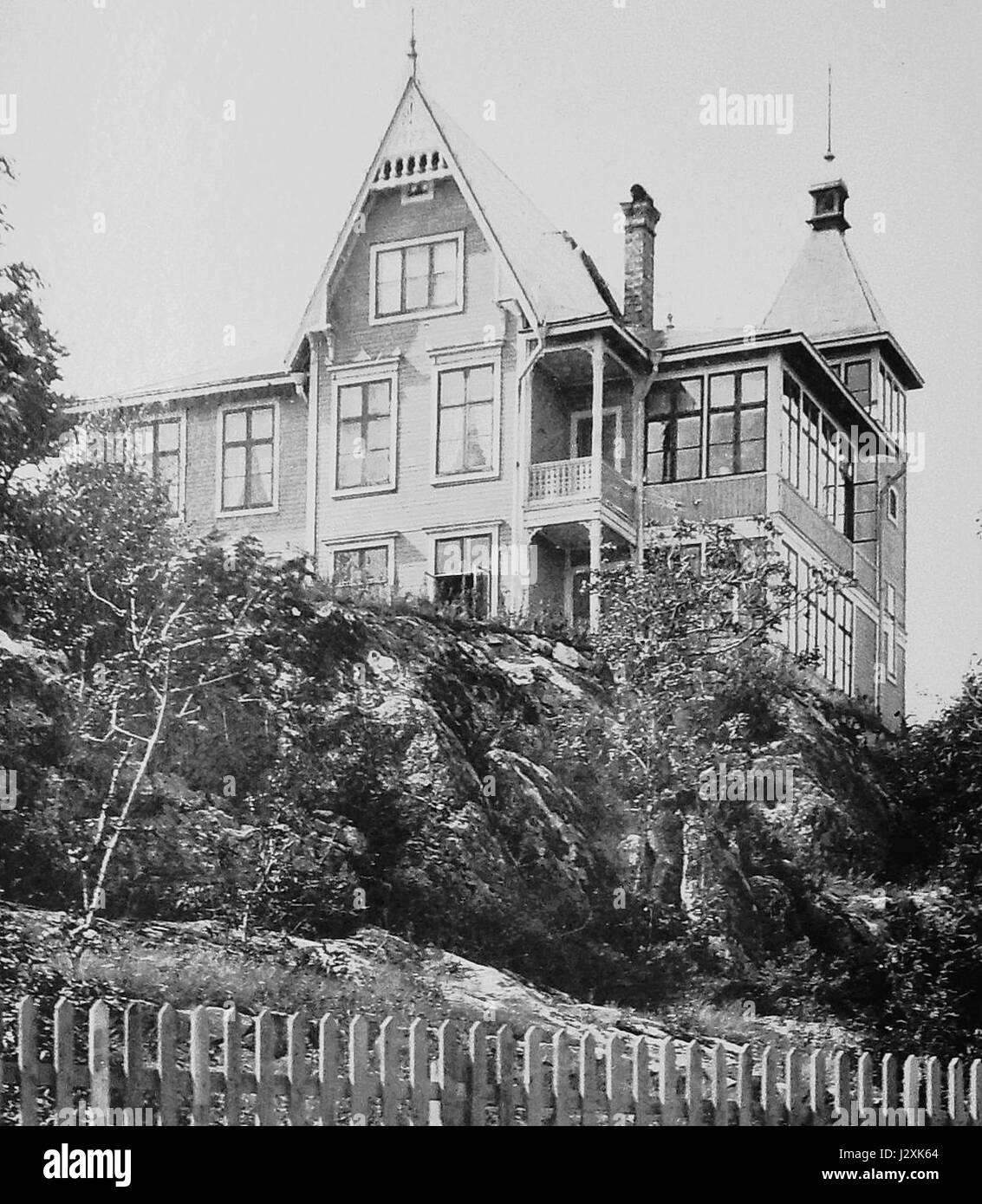 Alphyddan Djursholm 1890-tal 2 Stock Photo - Alamy