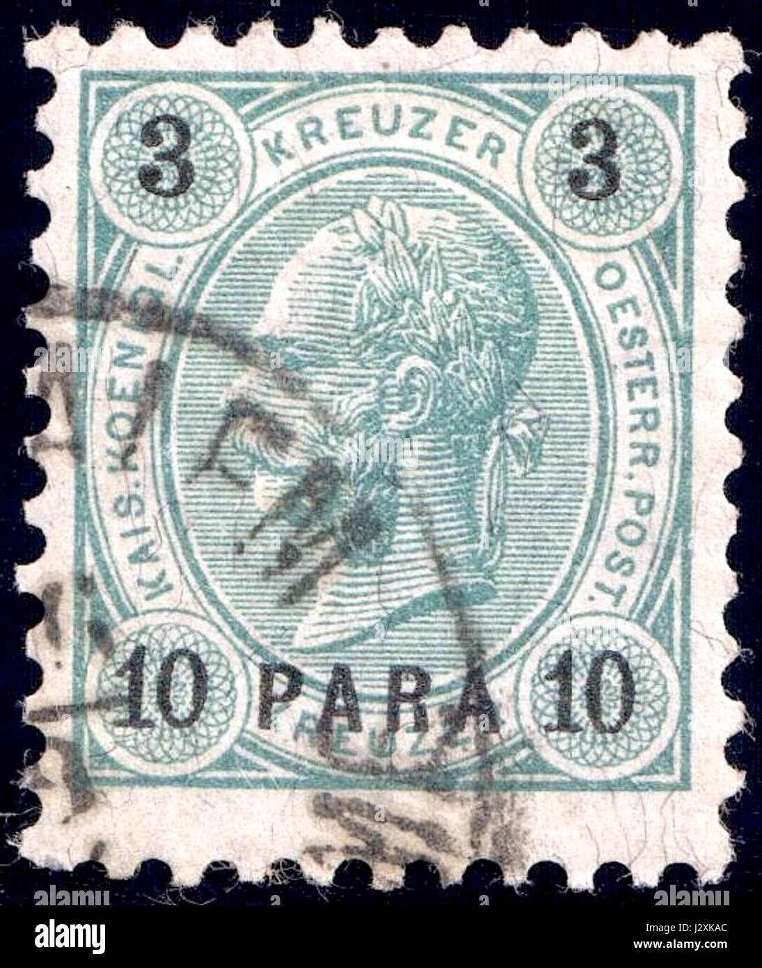 Austria Levant 1890 Sc21Jer Stock Photo - Alamy