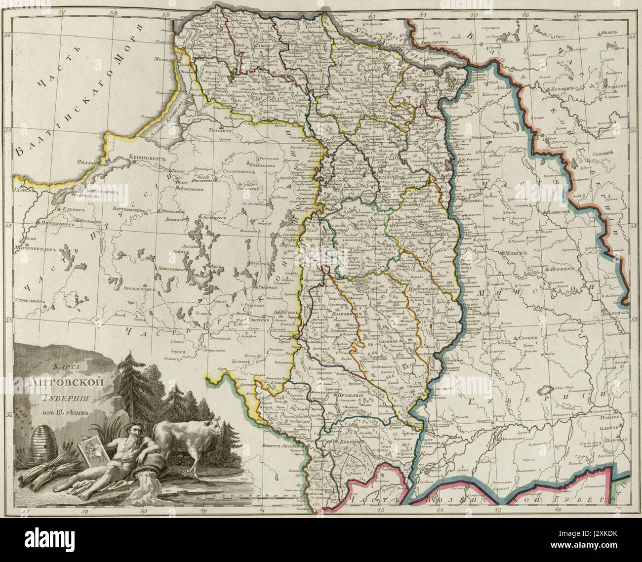 Map of russia 1800s hi-res stock photography and images - Alamy