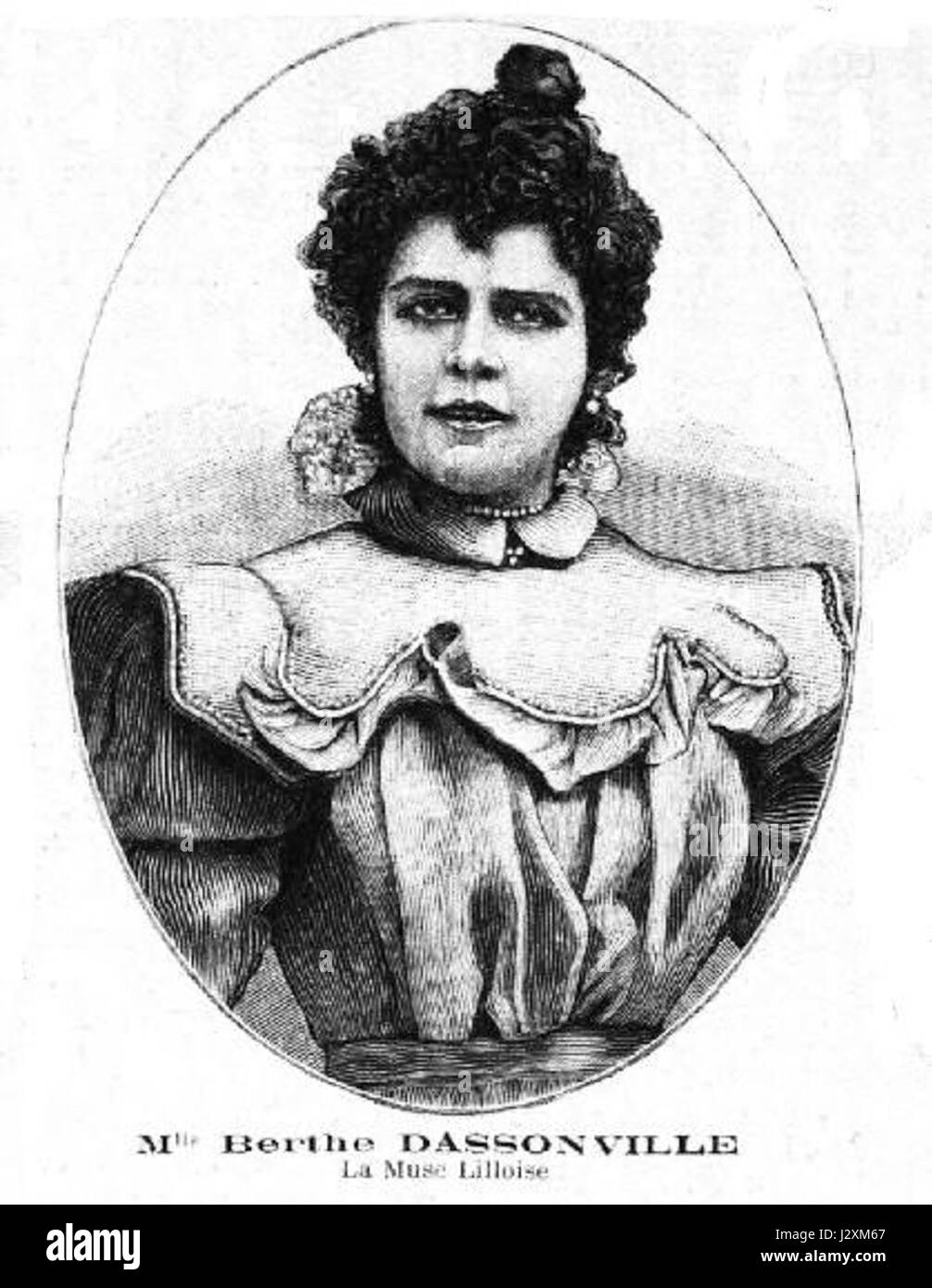 Berthe Dassonville la Muse Lilloise - 1898 Stock Photo - Alamy