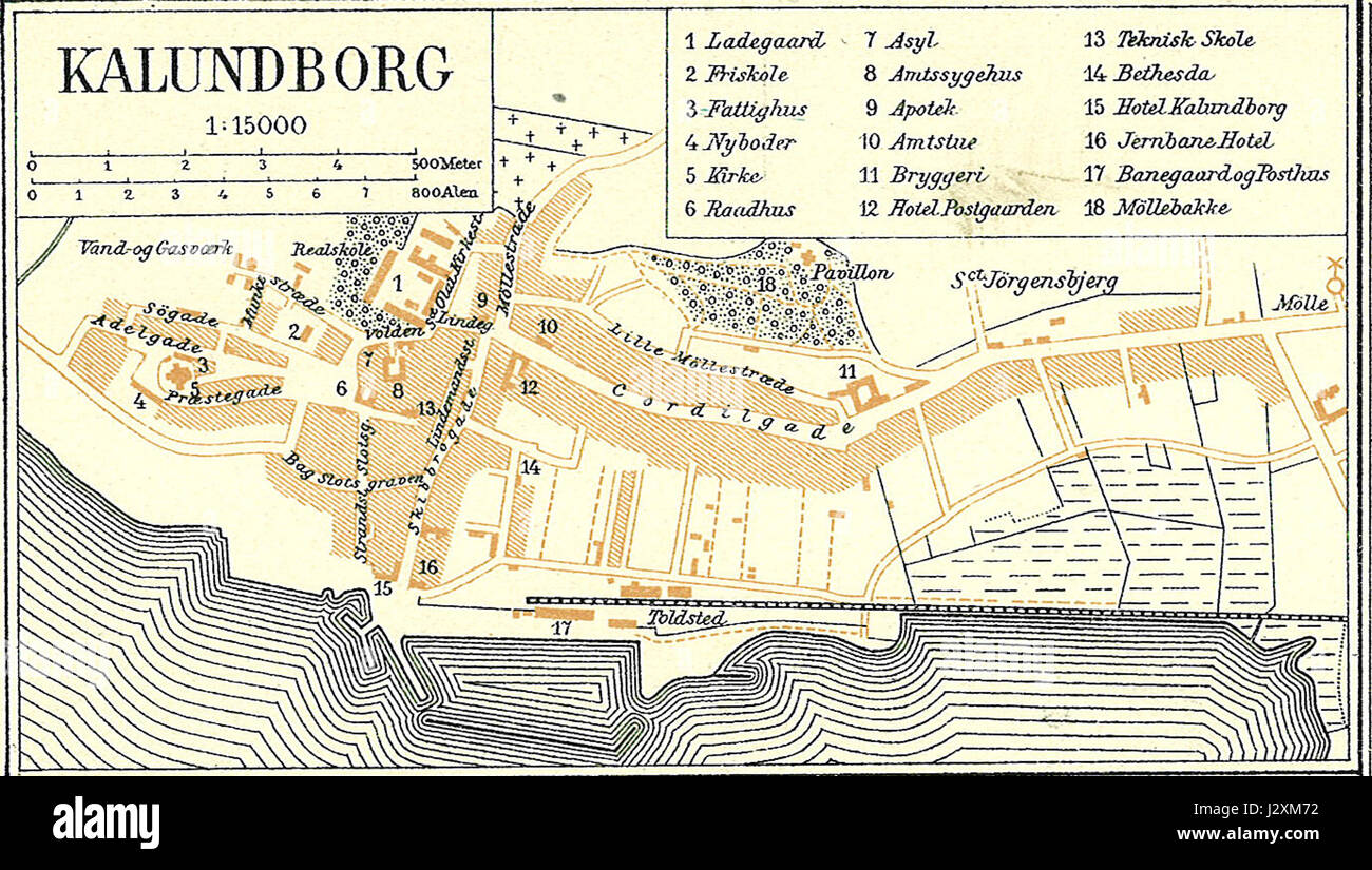 Kalundborg map hi-res stock photography and images - Alamy