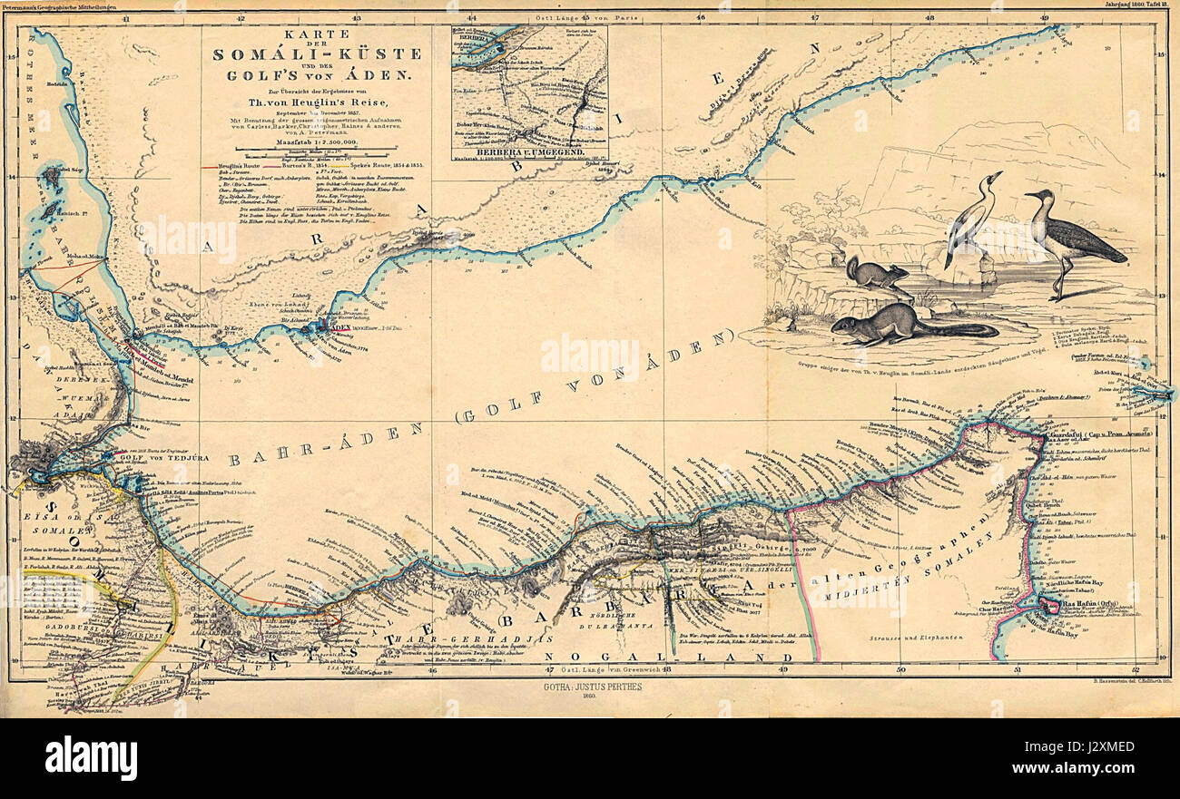 The Aden Gulf in 1860 was a significant maritime location, with the ...