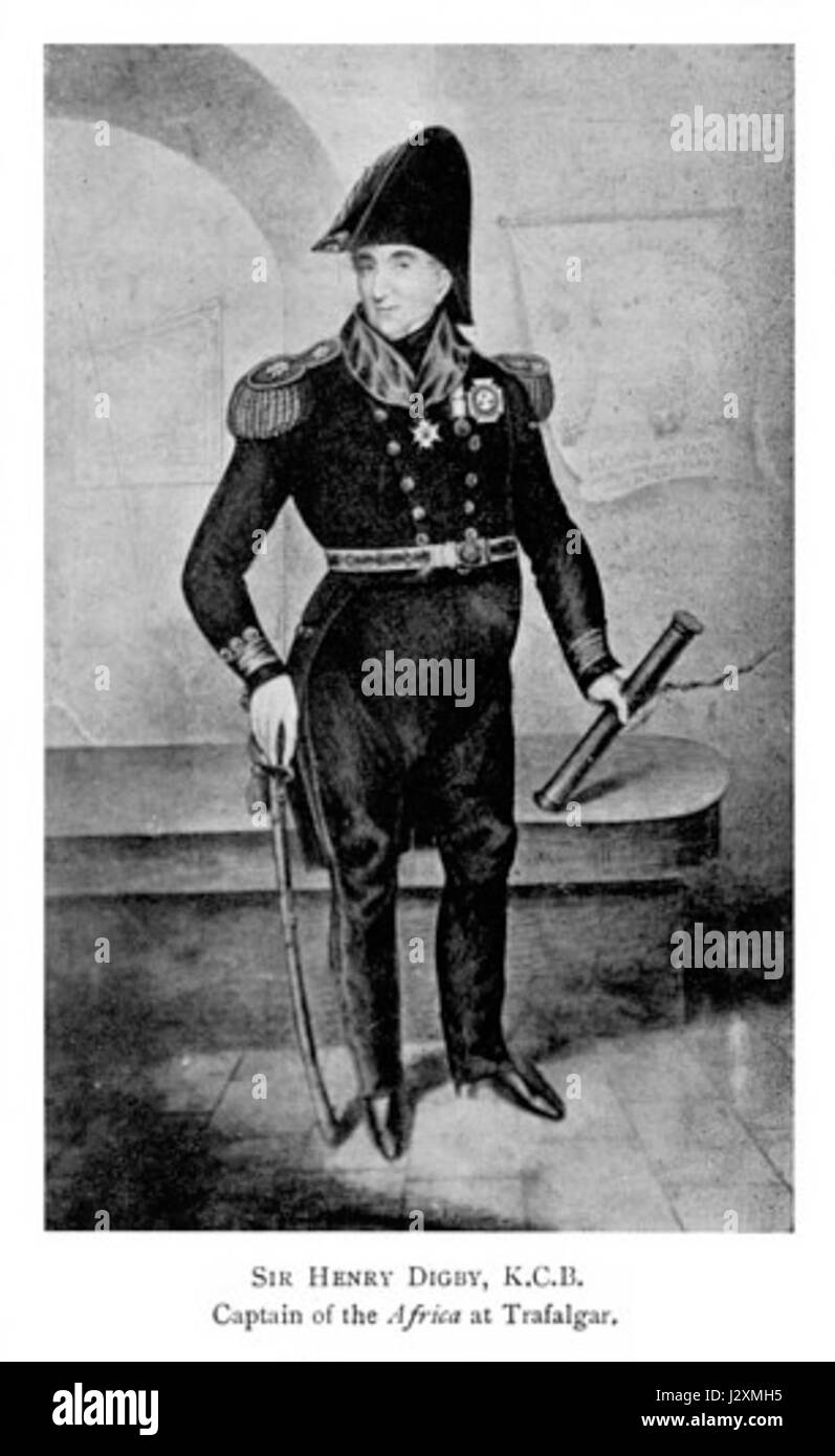 Admiral of the Blue Sir Henry Digby was a distinguished British naval ...