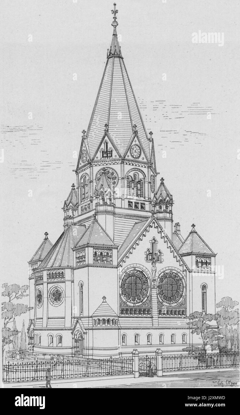 This refers to an architectural project for the 3rd Reformed Church in ...