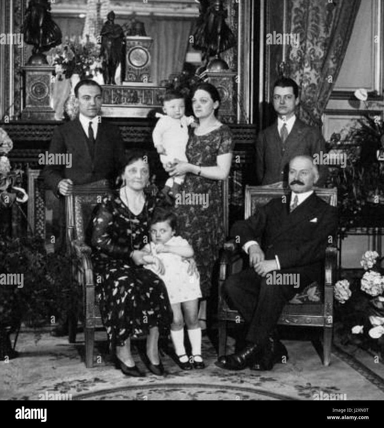 Albert Lebrun, the President of France from 1932, is depicted with his ...
