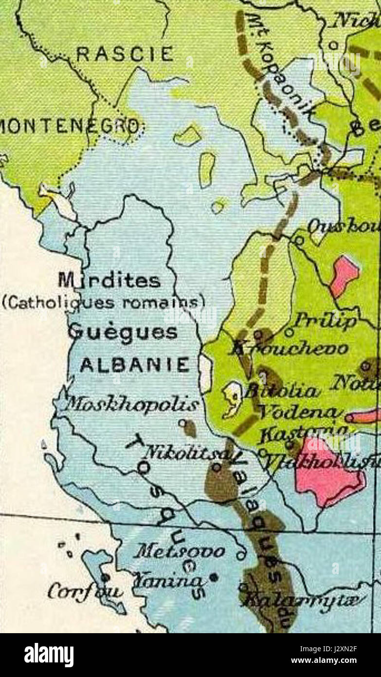 'Albania-ethnique 1898' is an ethnographic work depicting the diverse ...