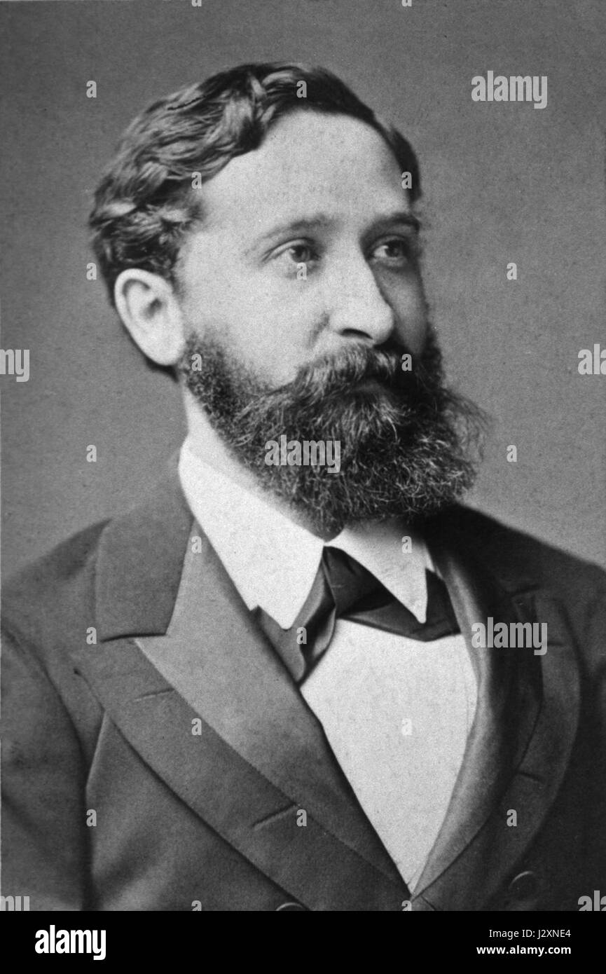 A portrait of Adolf Bernhard Meyer (1840â€“1911), a German neurologist ...