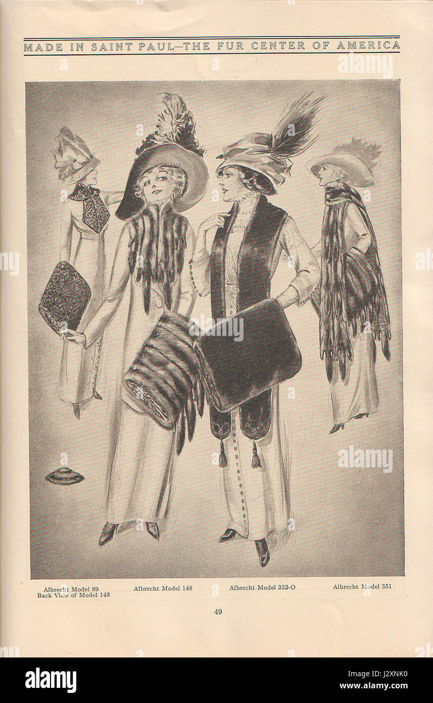 Albrecht's Fur Facts & Fashion 1912-13, Saint Paul, Minnesota -50 Stock ...