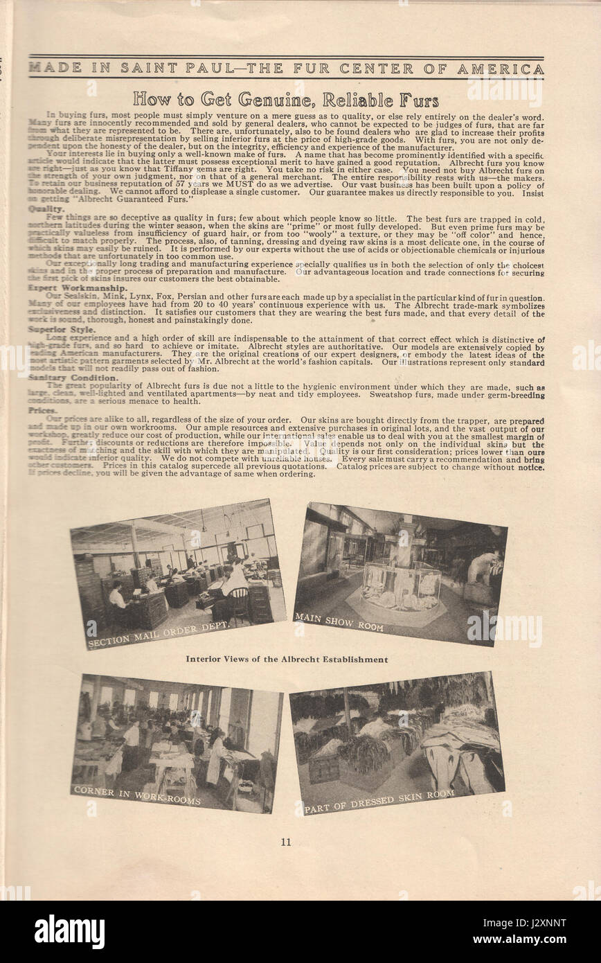 ‘Albrecht’s Fur Facts & Fashion’ from 1912-13 highlights the fur ...