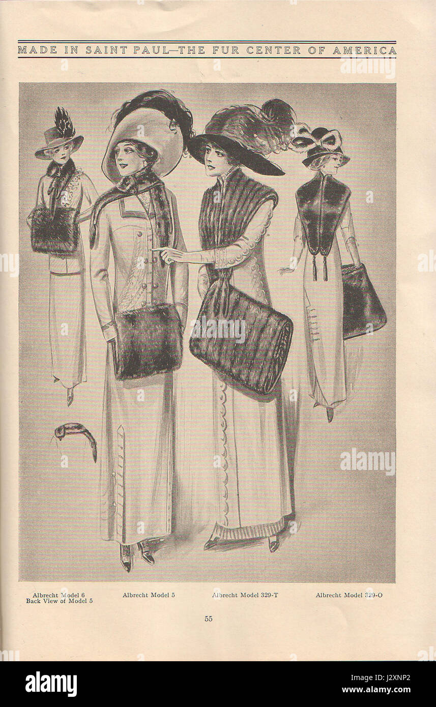 Albrecht's Fur Facts & Fashion 1912-13, Saint Paul, Minnesota -56 Stock ...