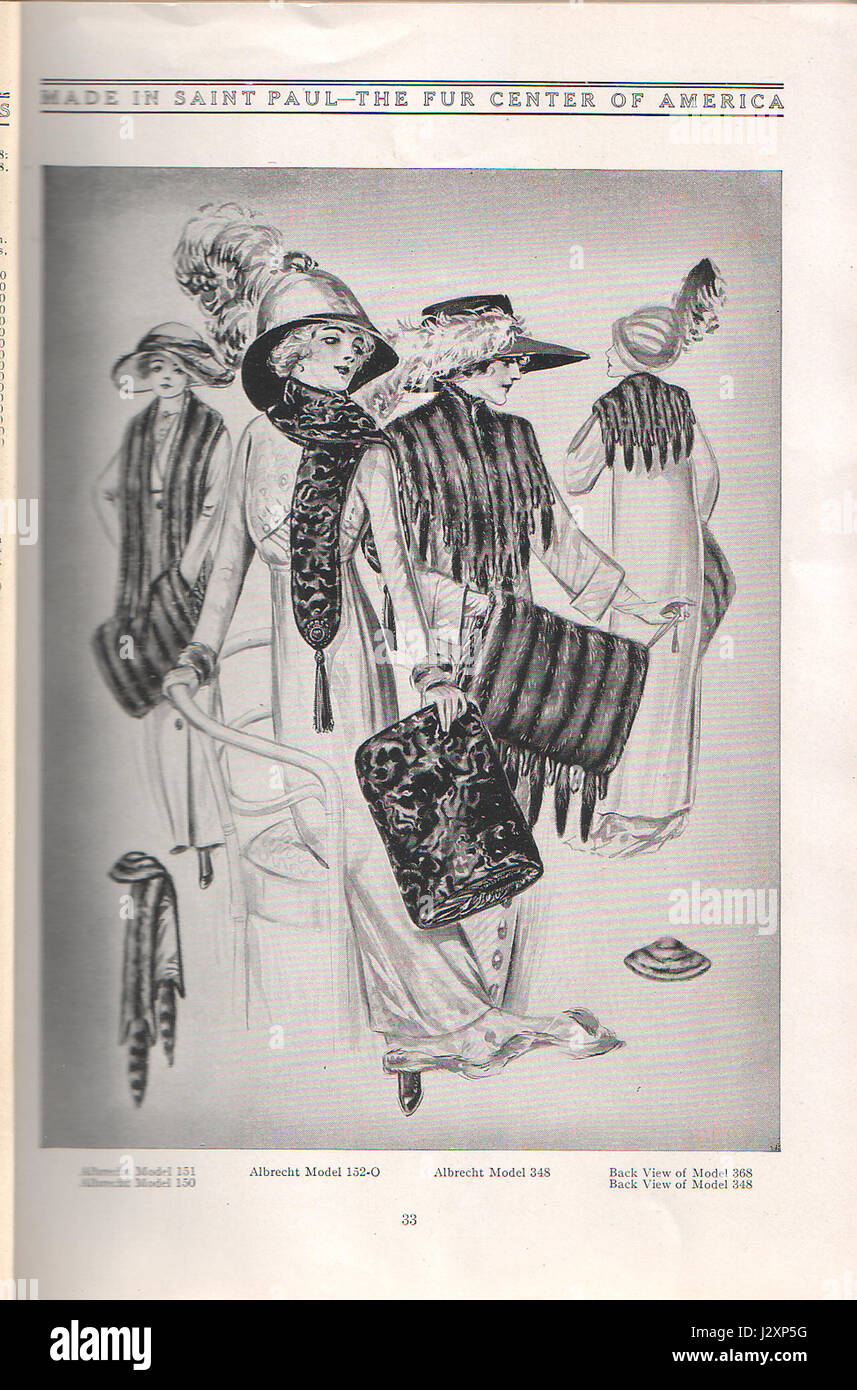 Albrecht's Fur Facts & Fashion 1912-13, Saint Paul, Minnesota -34 Stock ...