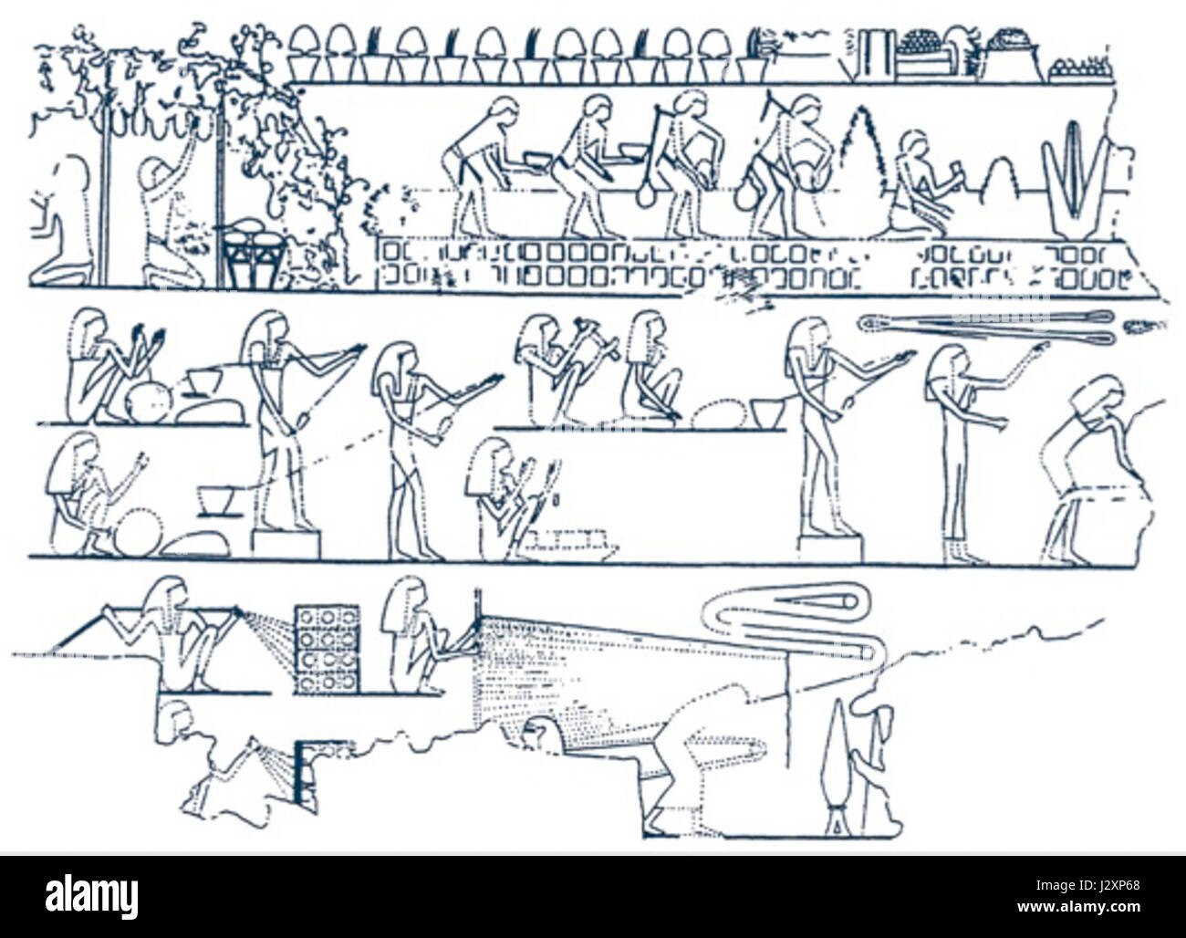 Rope manufacture in ancient Egypt was an essential skill, used for ...