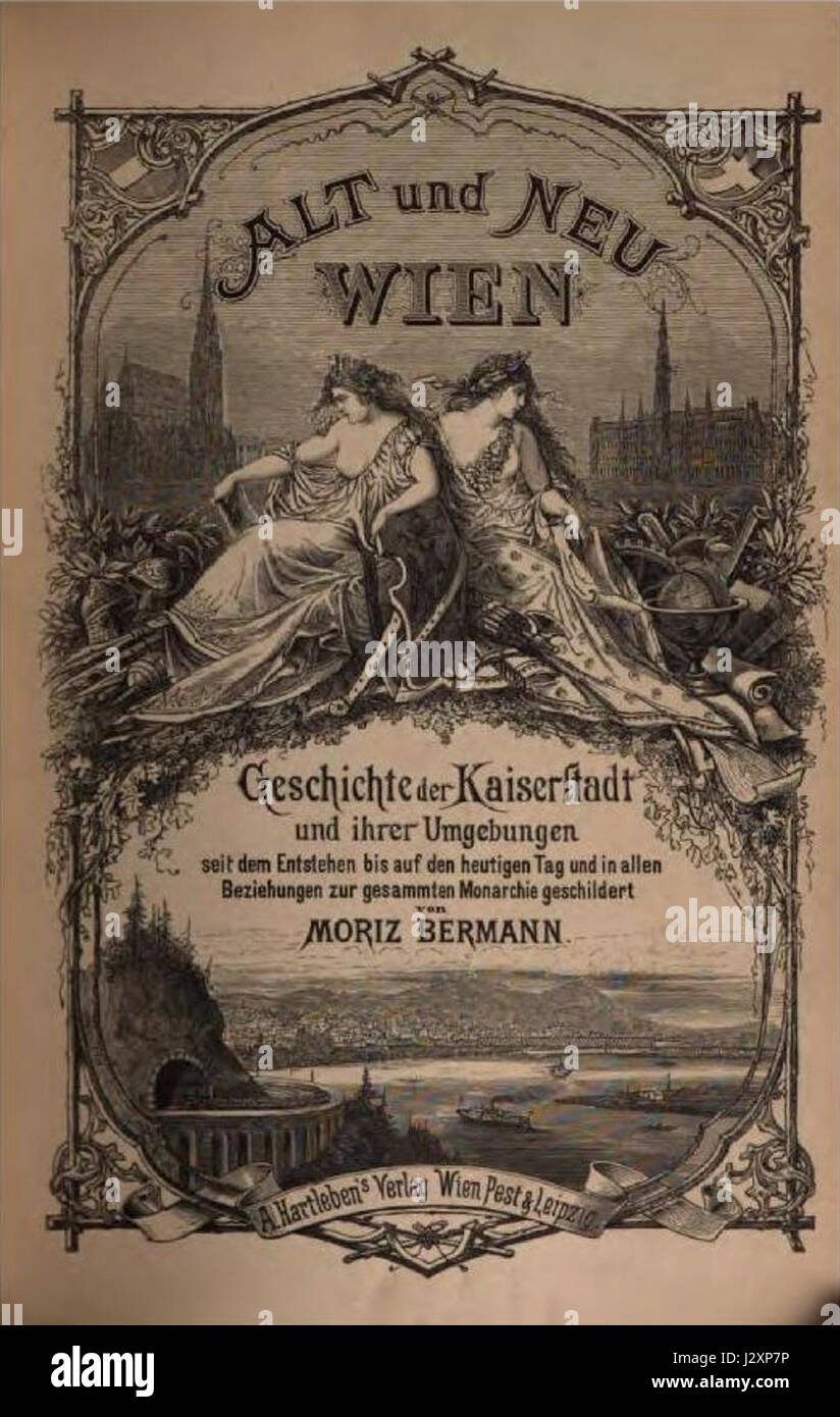 Alt und Neu-Wien Deckblatt 1880 Stock Photo - Alamy